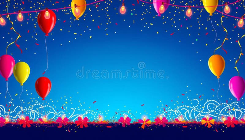 Baloon Background Beautiful Colorful Image Illustration Stock Image ...