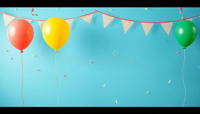 Baloon Background Beautiful Colorful Image Illustration Stock ...