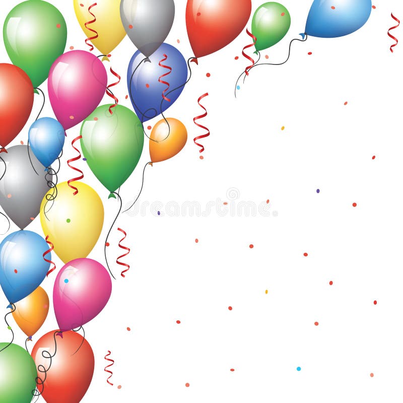 Baloon border stock vector. Illustration of frame, ballon - 30809813