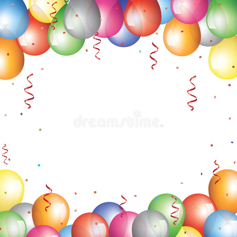 General Party Theme Border stock photo. Image of celebration - 17645062