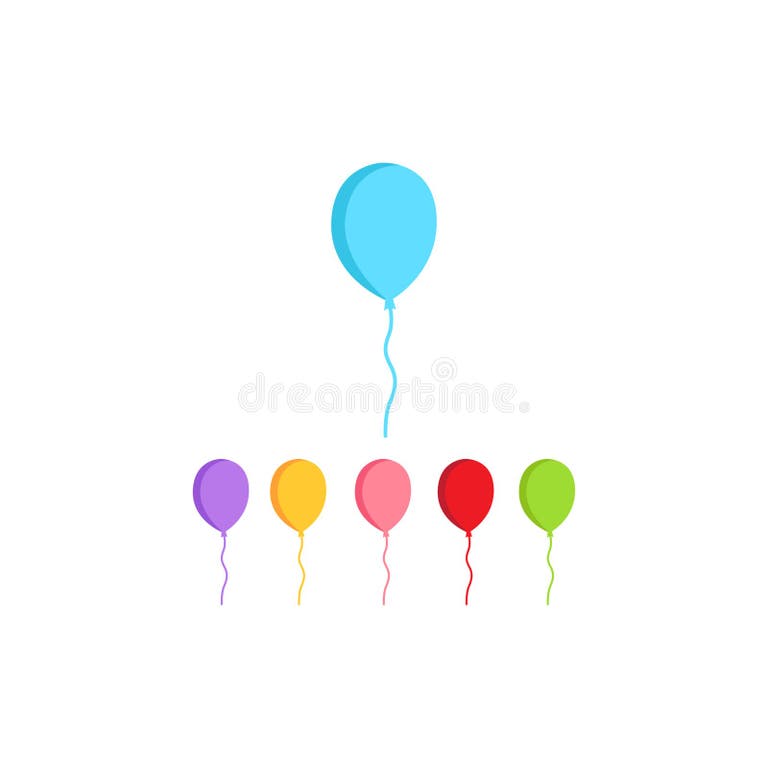 Baloon Icon Vector Template Stock Vector - Illustration of baloon, flag ...
