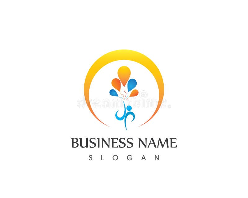 Baloon Logo Vector Template Stock Vector - Illustration of element ...