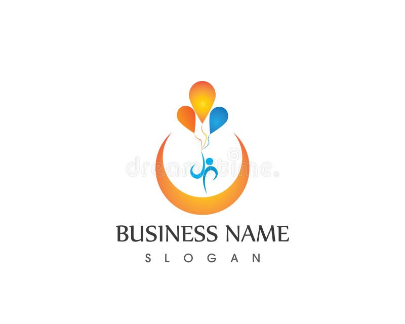 Baloon Logo Vector Template Stock Vector - Illustration of balloon ...