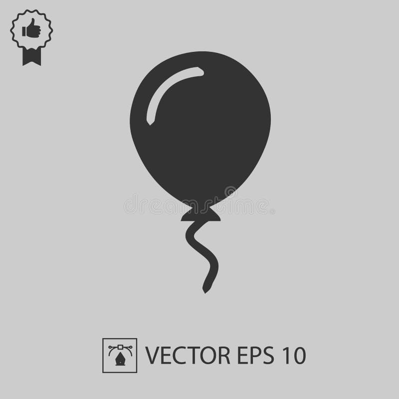 Baloon vector icon stock vector. Illustration of icon - 169473297