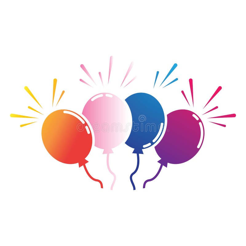 Baloon Vector Logo Template Stock Vector - Illustration of happy ...