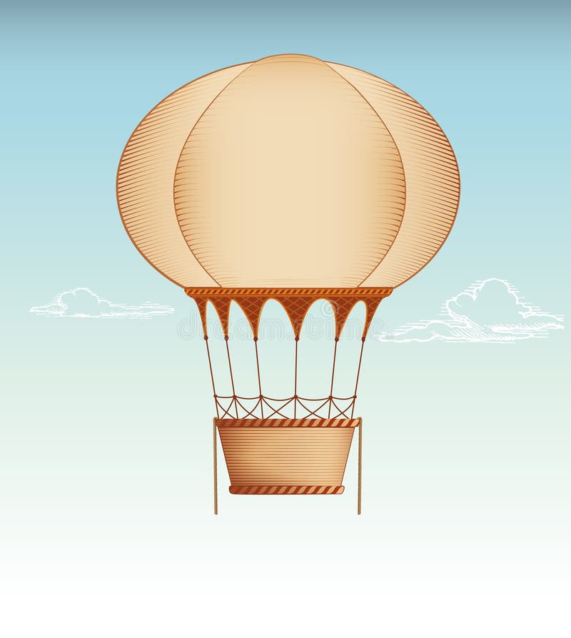 Old Air Ballon stock vector. Illustration of mode, illustrations - 42784466