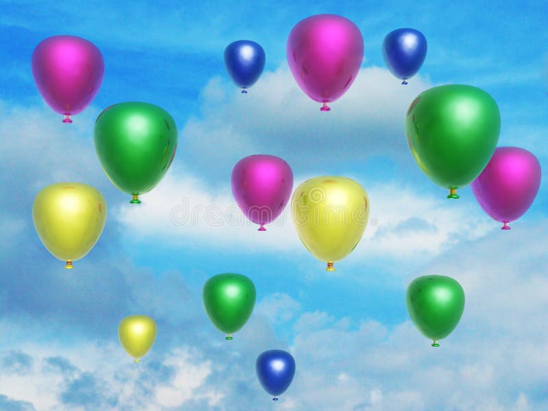 Baloons stock image. Image of celebration, bright, anniversary - 51859239