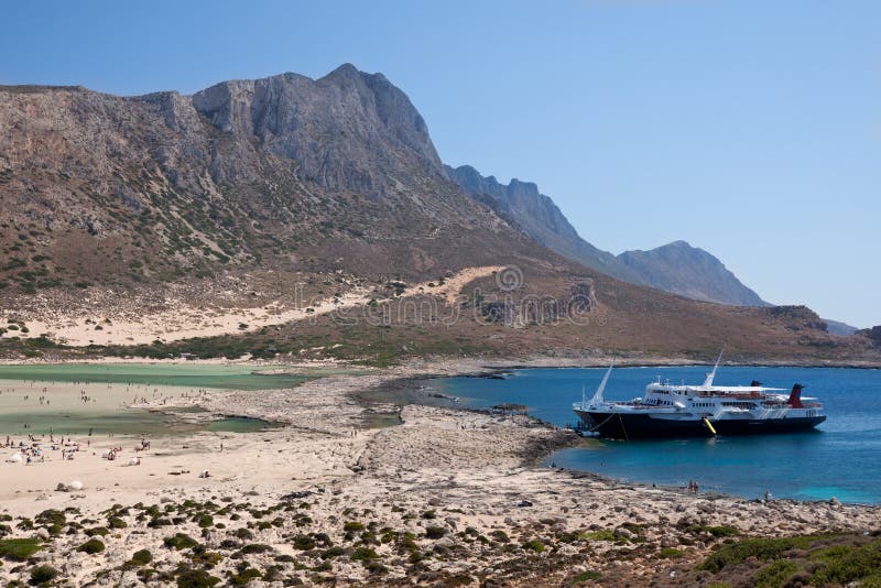 Balos stock image. Image of tourism, balos, tourist, crete - 14888225