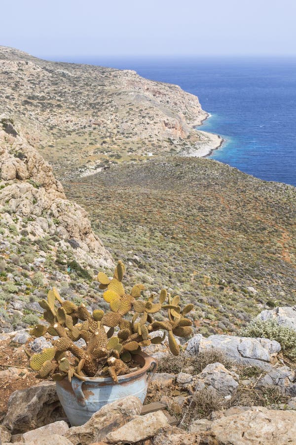 Balos Bay at Crete Island in Greece. Area of Gramvousa. Stock Image ...