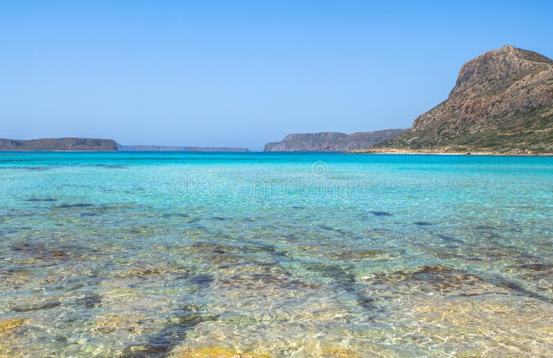 Balos beach stock photo. Image of landscape, lagoon - 101615970