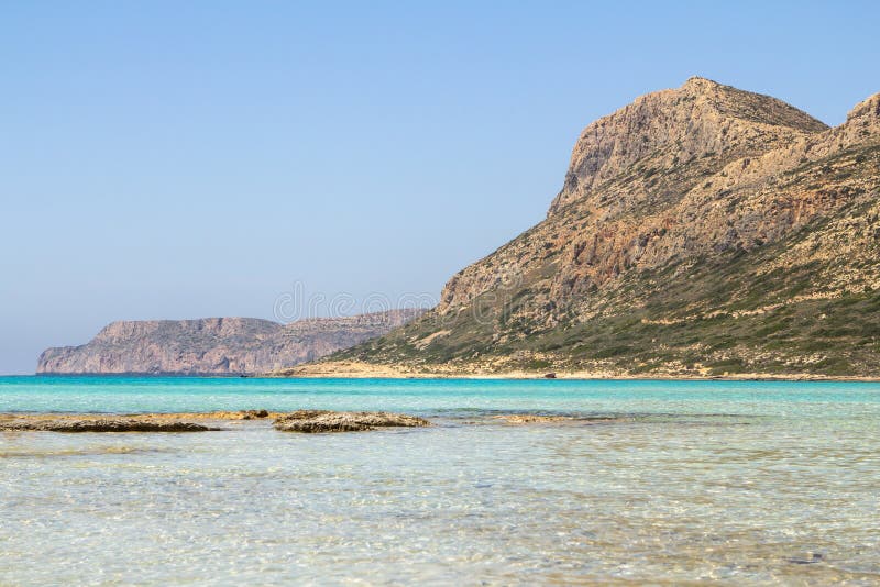 Balos beach stock photo. Image of nature, reef, relaxation - 92411164