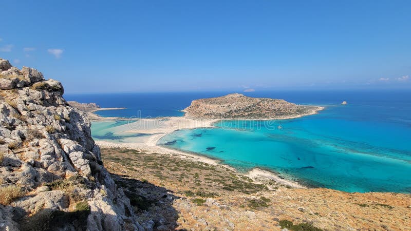 Balos Beach, Creta stock image. Image of rock, terrain - 221799591