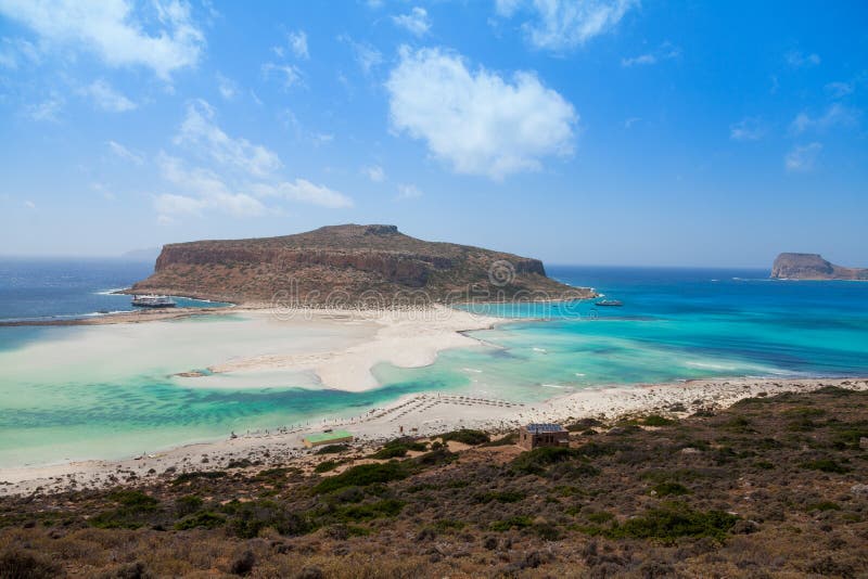 Balos Island, Crete, Greece Stock Image - Image of idyllic, coastline ...