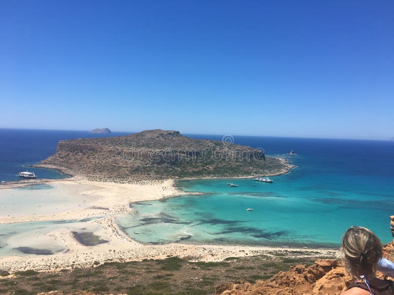 Balos lagoon stock image. Image of balos, estate, creta - 136775823