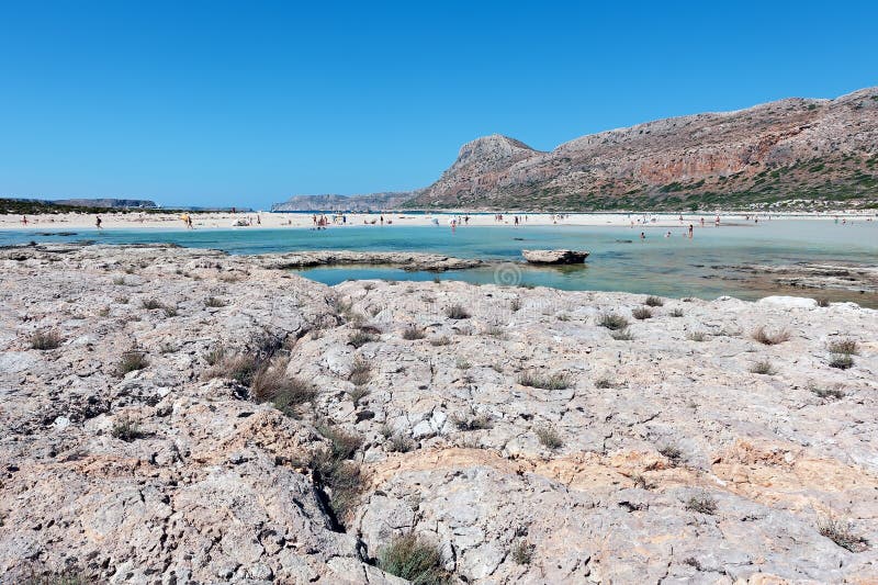 Balos Lagoon, Crete, Greece Stock Image - Image of aegean, europe ...