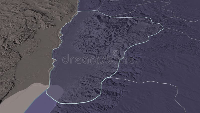 Balqa, Jordan - Outlined. Administrative Stock Illustration ...