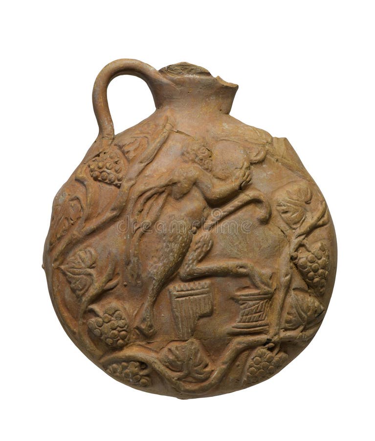 Balsamarium - Small Ancient Roman Ceramic Bottle Stock Image - Image of ...