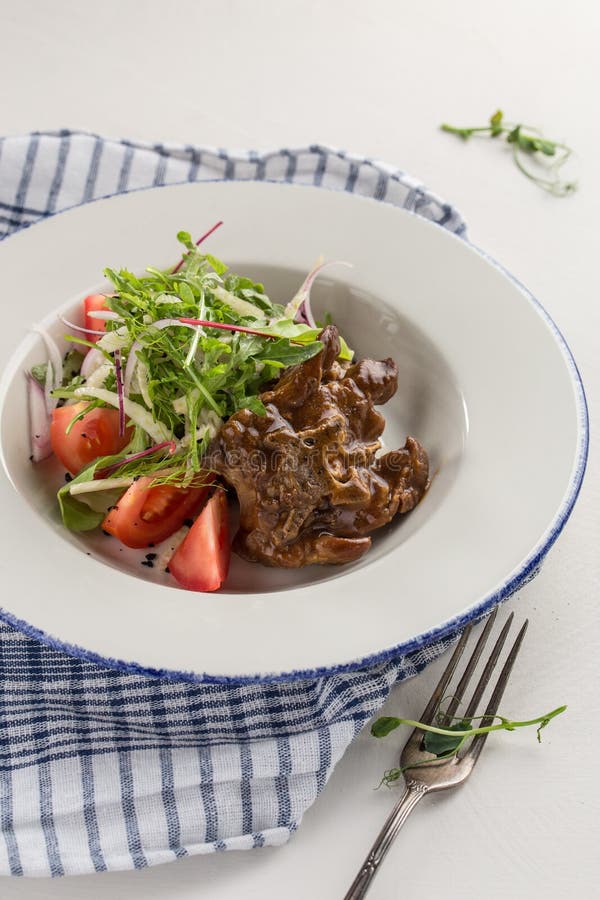 Balsamic Braised Beef Slow Cooked Beef Roast with Fresh Tomatoes on the ...