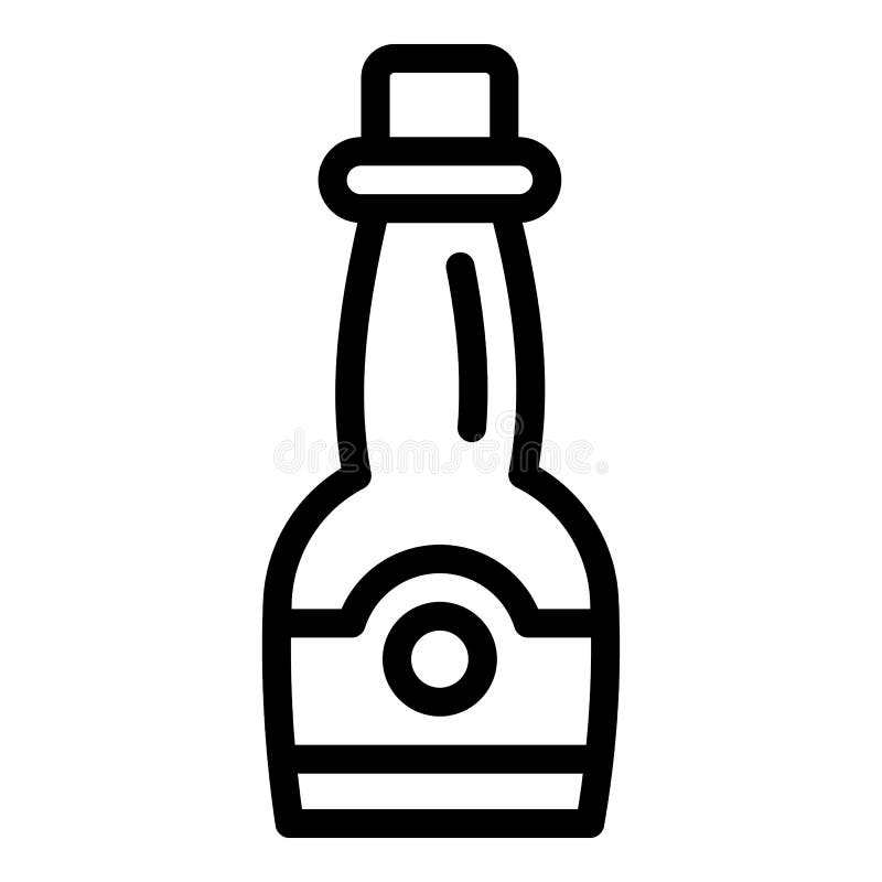 Vinegar Icon Set, Flat Style Vektor Abbildung - Illustration von farbe ...