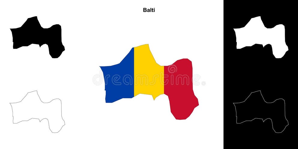 Balti outline map stock vector. Illustration of outline - 356782856