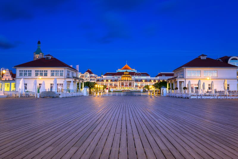 Baltic Architecture at the Molo in Sopot Stock Photo - Image of bridge ...