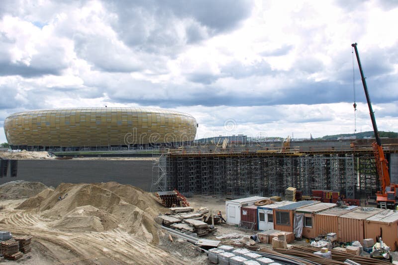 Baltic Arena Stadium. editorial photography. Image of field - 25077617