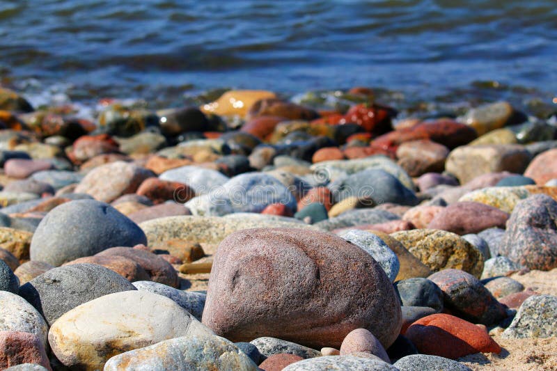 Baltic Beach Pebbles in Sunlight – Natural Color and Texture Study ...