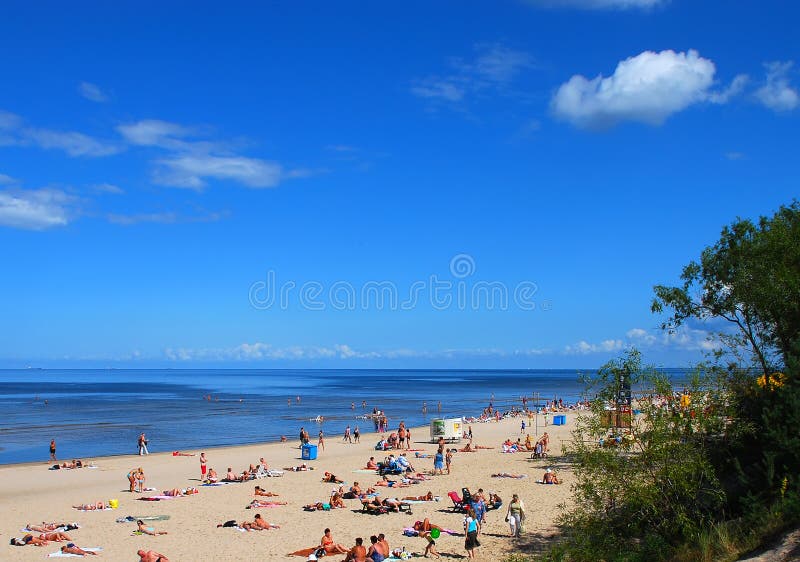 Baltic beach in the summer stock photo. Image of trip - 16466392