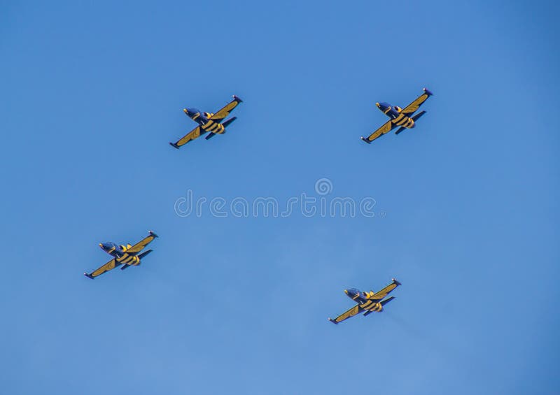 Baltic Bee Airplane editorial stock photo. Image of aviation - 42526528