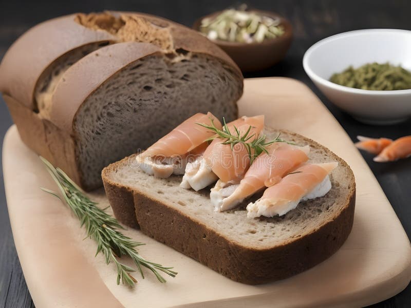 Baltic Bliss: Exploring the Fusion of Rye and Smoked Fish Stock Image ...