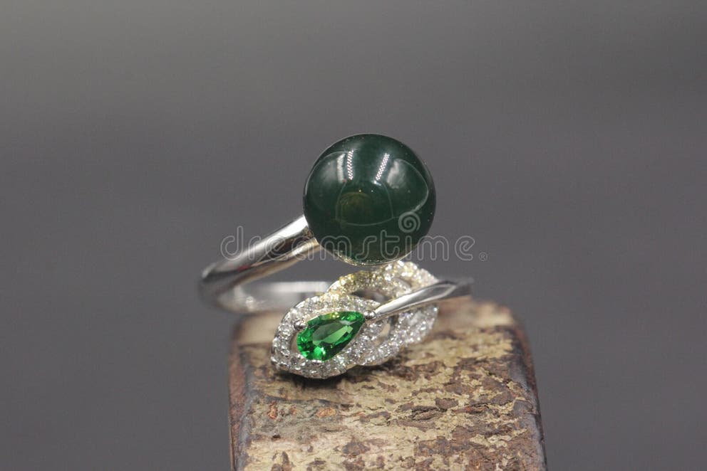 Baltic Blue Amber Phoenix Ring Stock Image - Image of modern, element ...