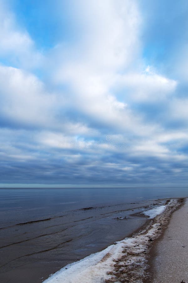 Winter in Baltic sea. stock photo. Image of freeze, weather - 29154214