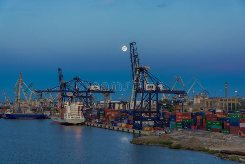 Baltic Container Terminal in Gdynia Editorial Photo - Image of ...