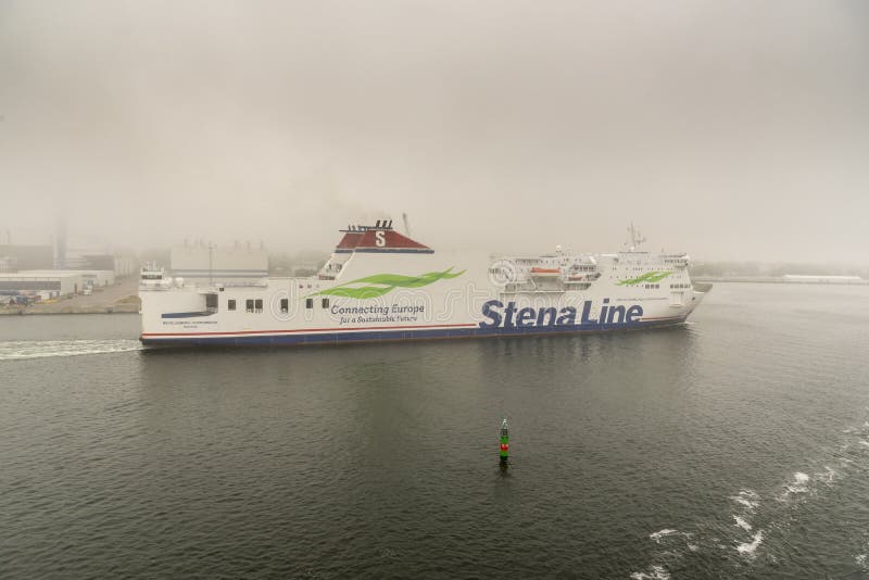 Stenna Lines MV Mecklenburg - Vorpommen Ferry on the Warnow River in ...