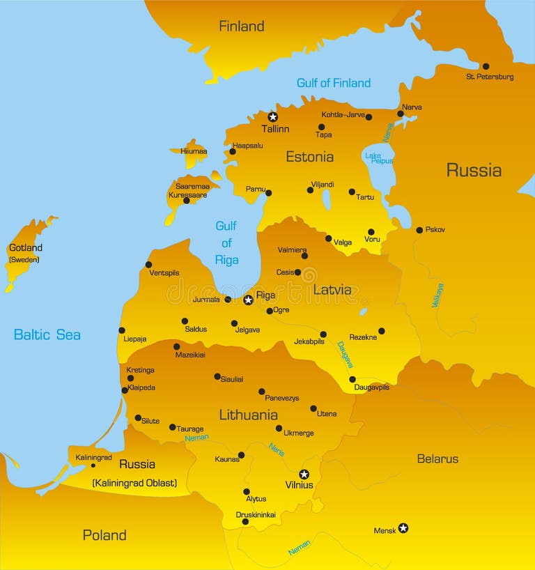 Baltic Sea Map Stock Illustrations – 2,367 Baltic Sea Map Stock ...