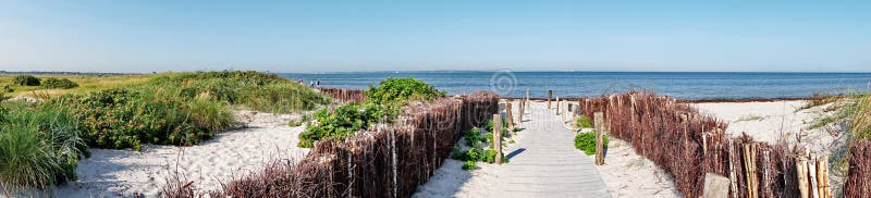 Baltic Sea Beach Coast Line - Dune Path Stock Image - Image of ...