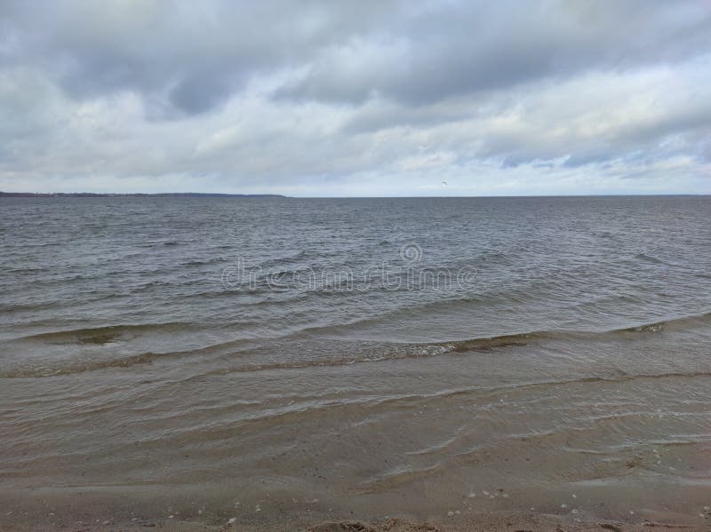 Baltic Sea on a cloudy day stock photo. Image of baltic - 295593146