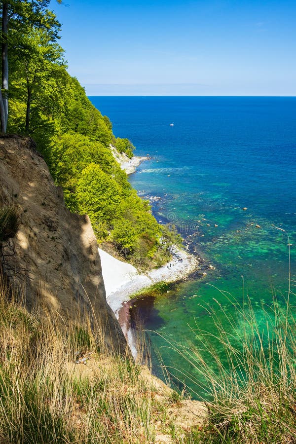Baltic Sea Coast on the Island Ruegen in Germany Stock Photo - Image of ...