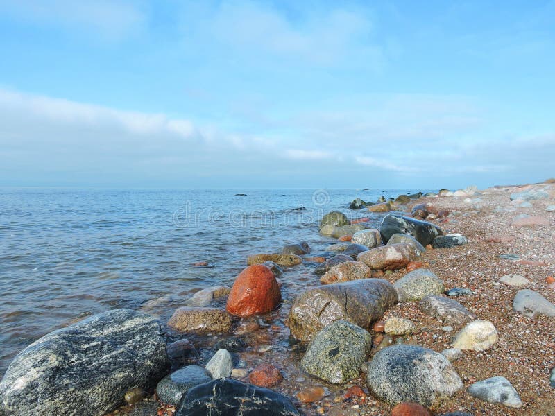 Baltic Sea Coast, Lithuania Stock Image - Image of black, horizon: 88482553