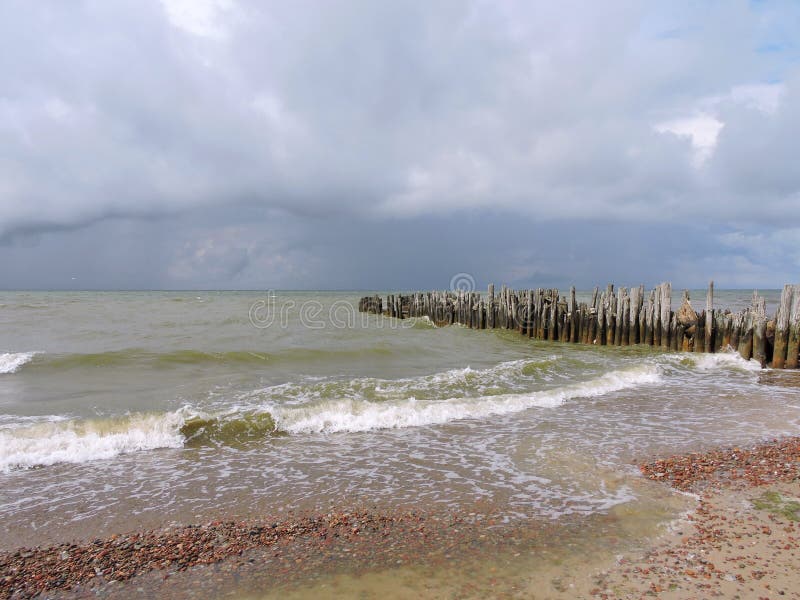 Baltic sea coast stock image. Image of blue, coast, lithuania - 74348655
