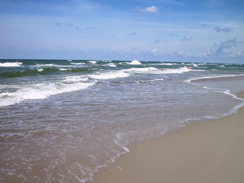 Baltic sea coast editorial stock image. Image of wavy - 43979364