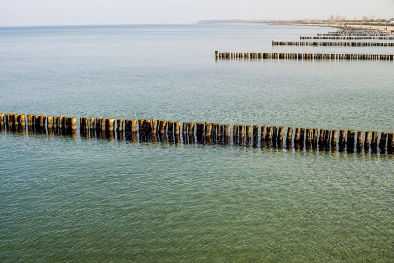 Sea groins stock image. Image of beach, defence, waves - 1593961
