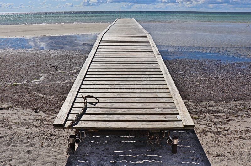 Baltic Sea Jetty at Low Tide Stock Photo - Image of coast, ocean: 260514848