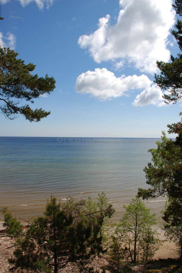 Baltic Sea, Latvia stock image. Image of clouds, view - 14926087