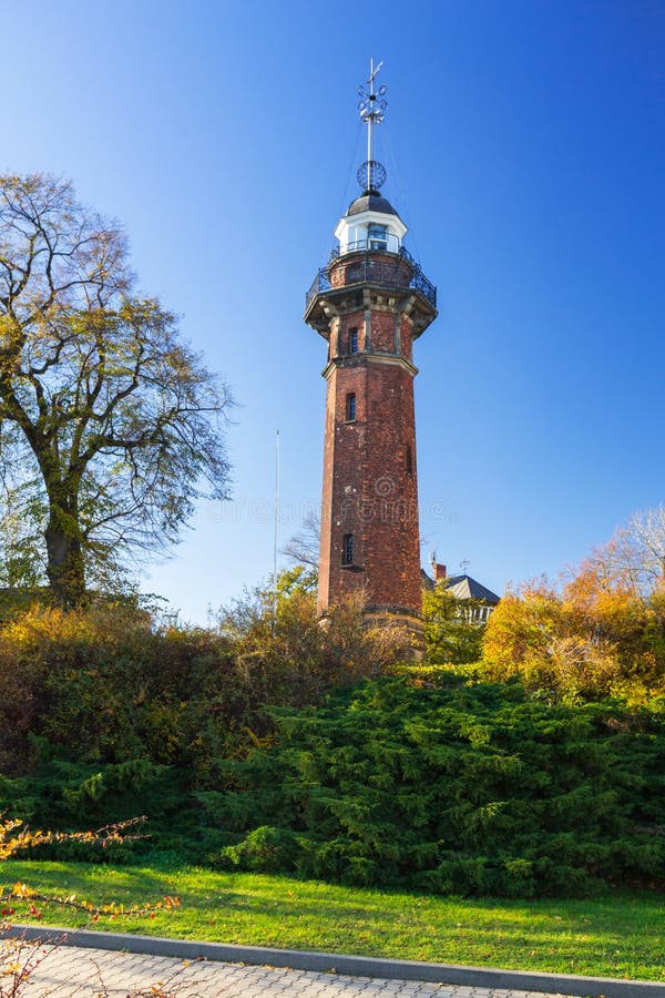 Baltic Sea Lighthouse in Nowy Port District of Gdansk Stock Image ... Baltic Sea Lighthouse in Nowy Port District of Gdansk Stock Image ...