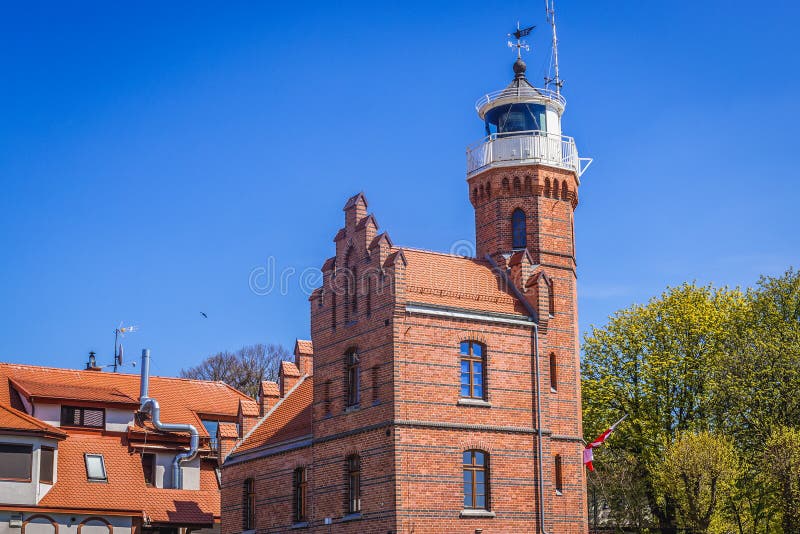 Baltic Sea lighthouse editorial photo. Image of landmark - 112187431
