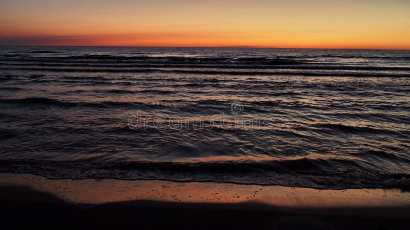 Sea after sunset stock image. Image of coast, marine - 55031301