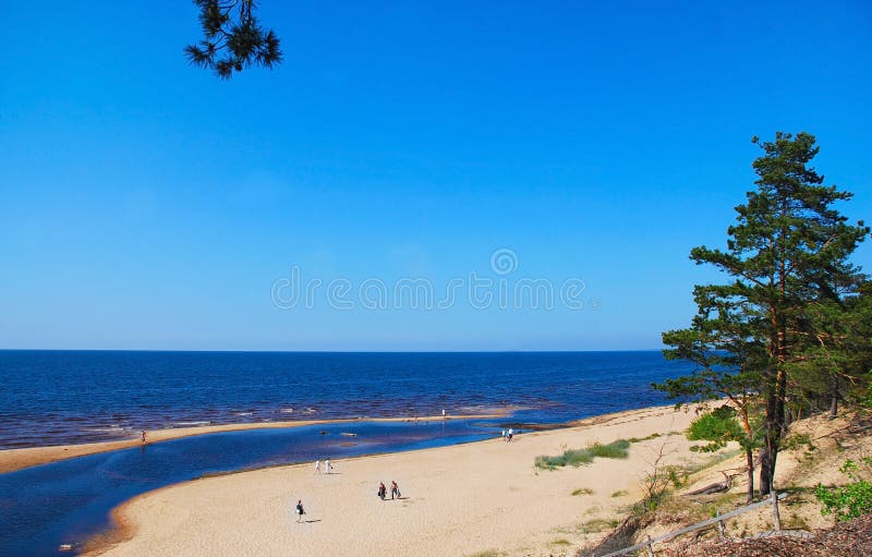 Baltic Sea and river stock image. Image of baltic, latvia - 14459461