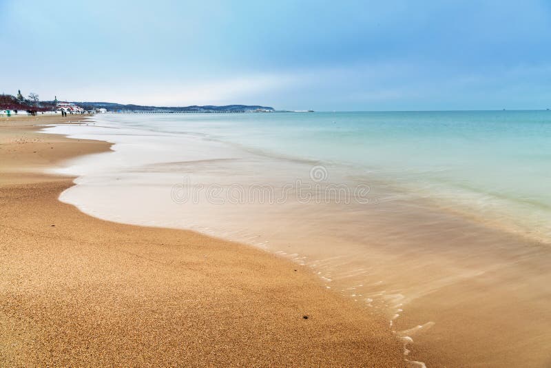 Baltic Sea Scenery in Winter Time Stock Image - Image of sandy, idyllic ...