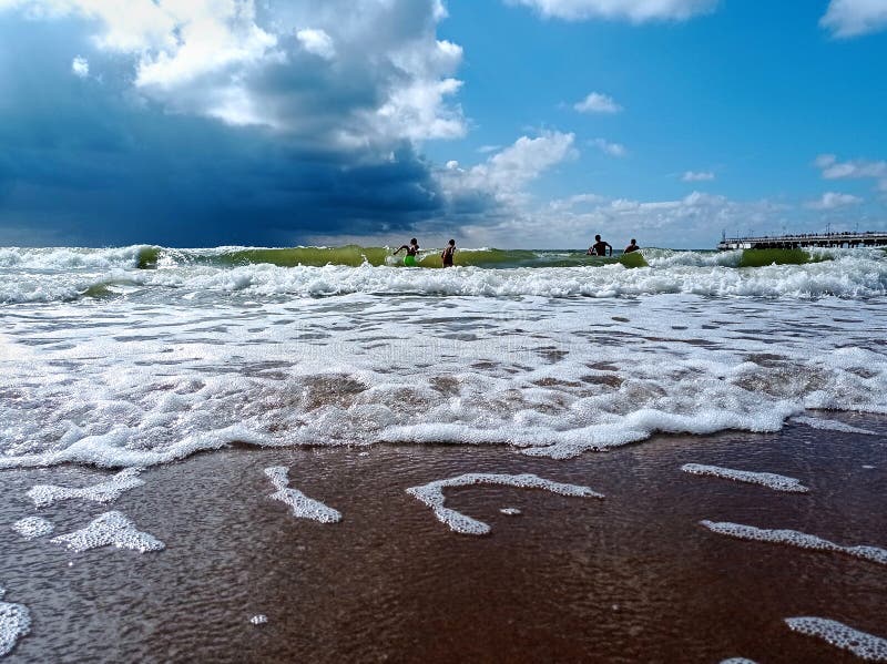 Baltic sea in summer time. editorial stock photo. Image of coastline ...
